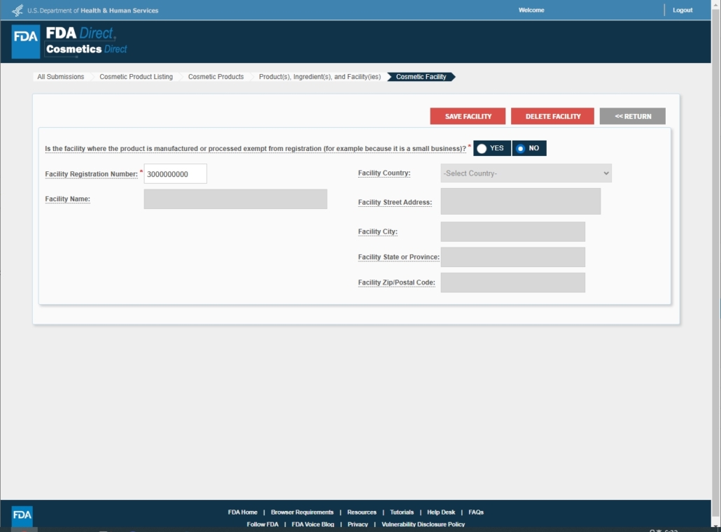 미국 화장품 FDA MoCRA 모크라 인증 등록 – Zeffiro Inc